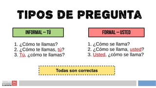 Presentación información personal - ProfeDeELE.es