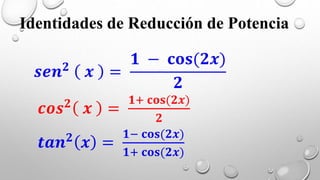 Identidad ángulo medio - Trigonometría Matemática | PPTX
