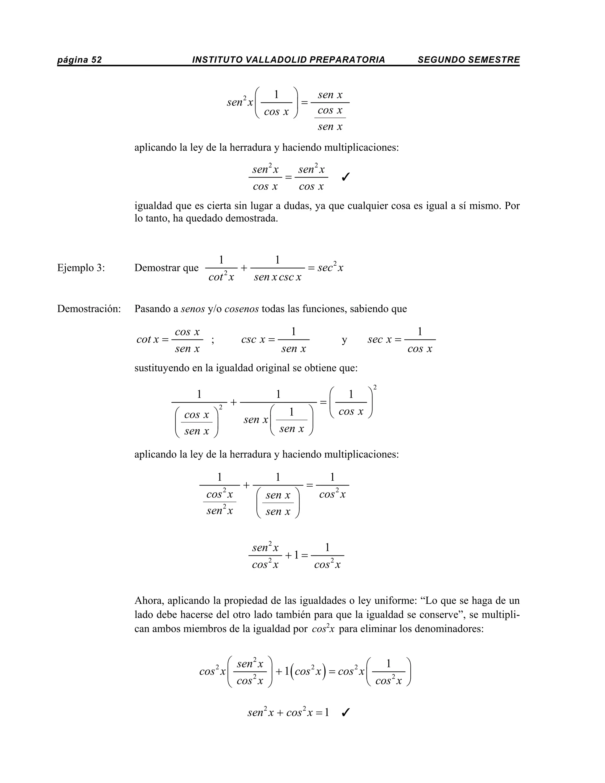 Identidades trigonometricas | PDF