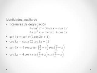 Identidades trigonométricas | PPT