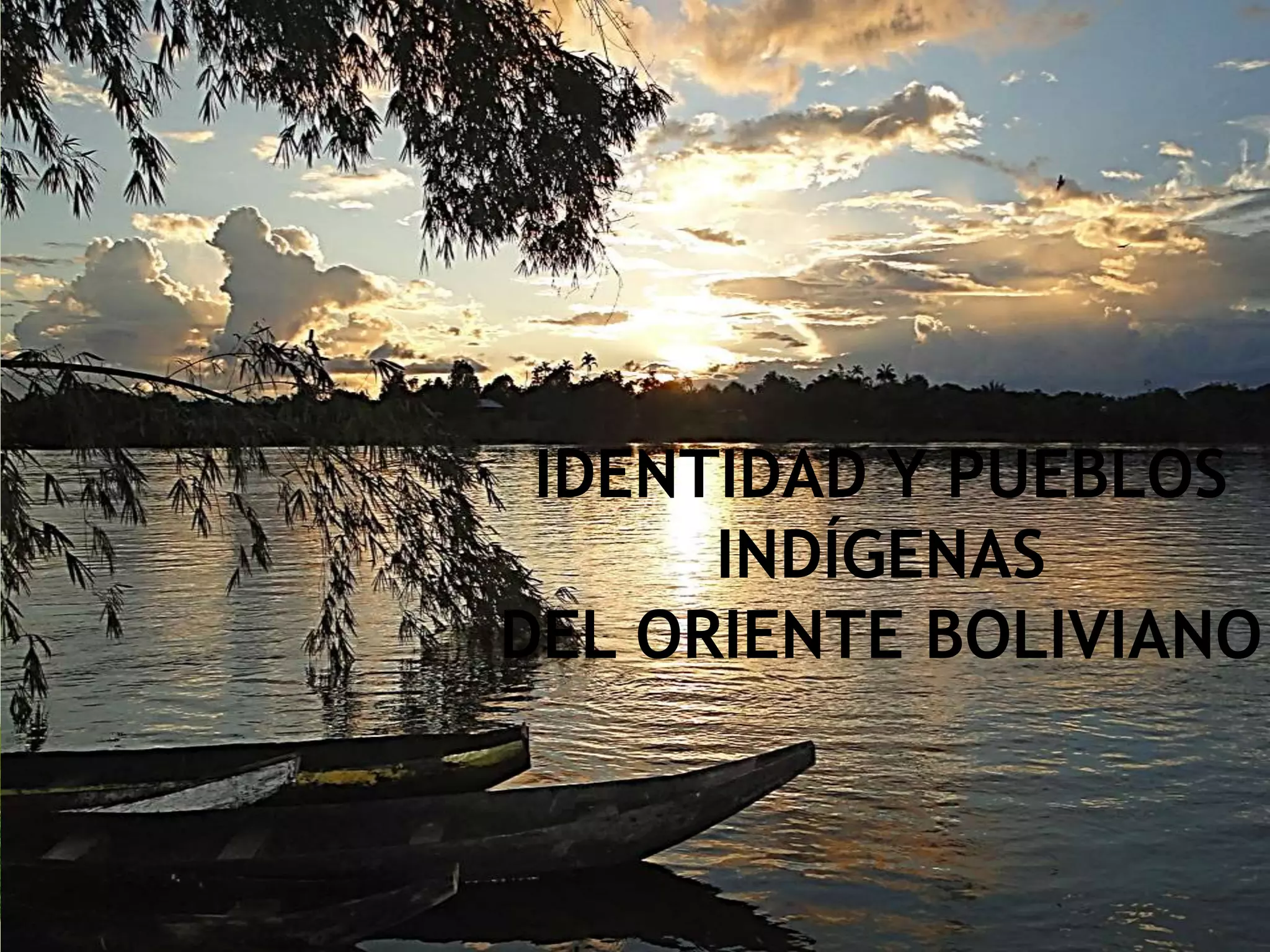 Identidad y pueblos indígenas del oriente boliviano | PPTX