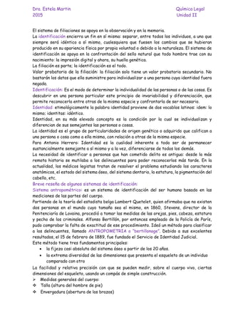 Identificación humana - CLASE 17-03-15 | PDF