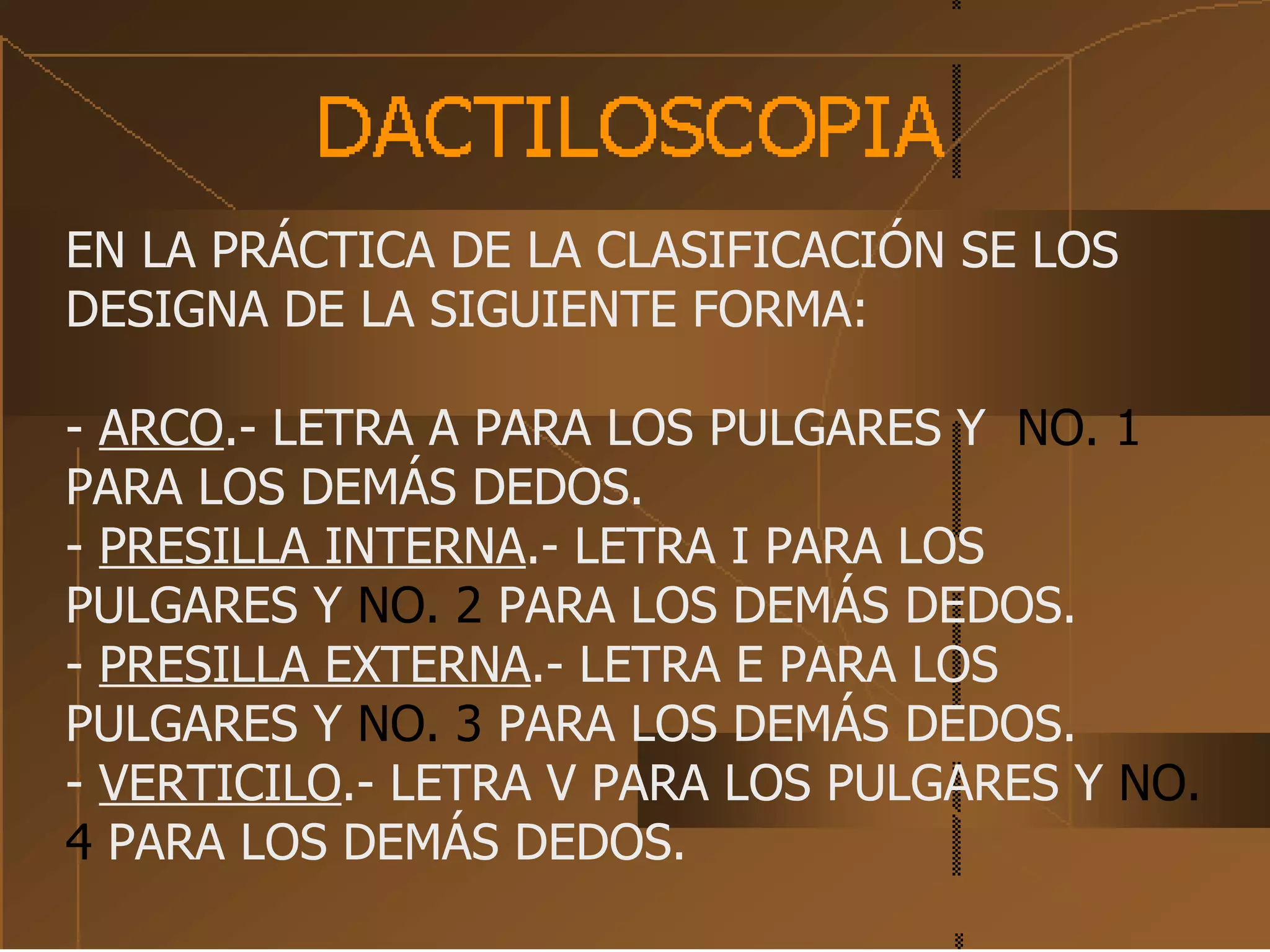 Identificacion de huellas dactilares | PPT