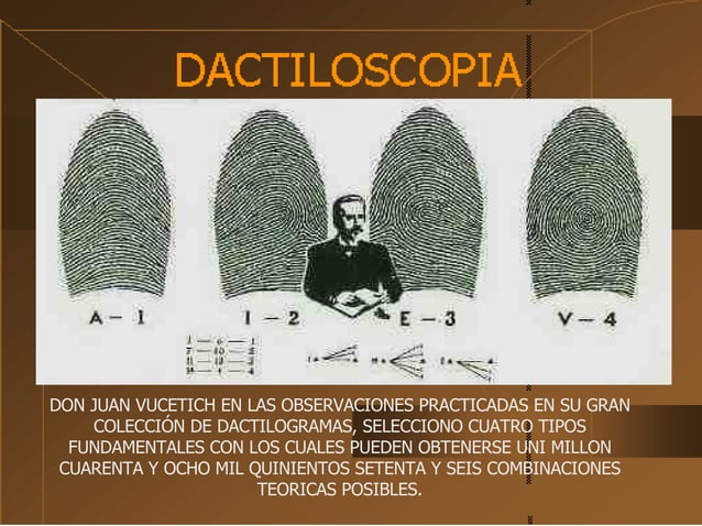 Identificacion de huellas dactilares | PPT