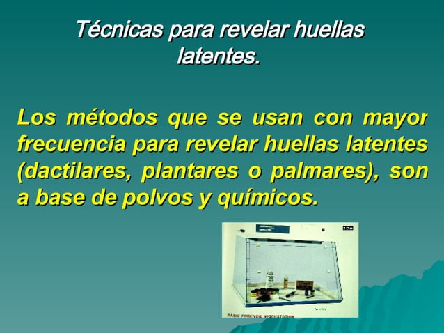 Identificacion de huellas dactilares | PPT