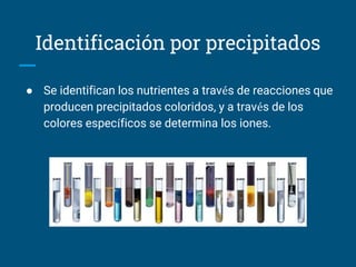 Identificacion de iones en Suelo | PPSX