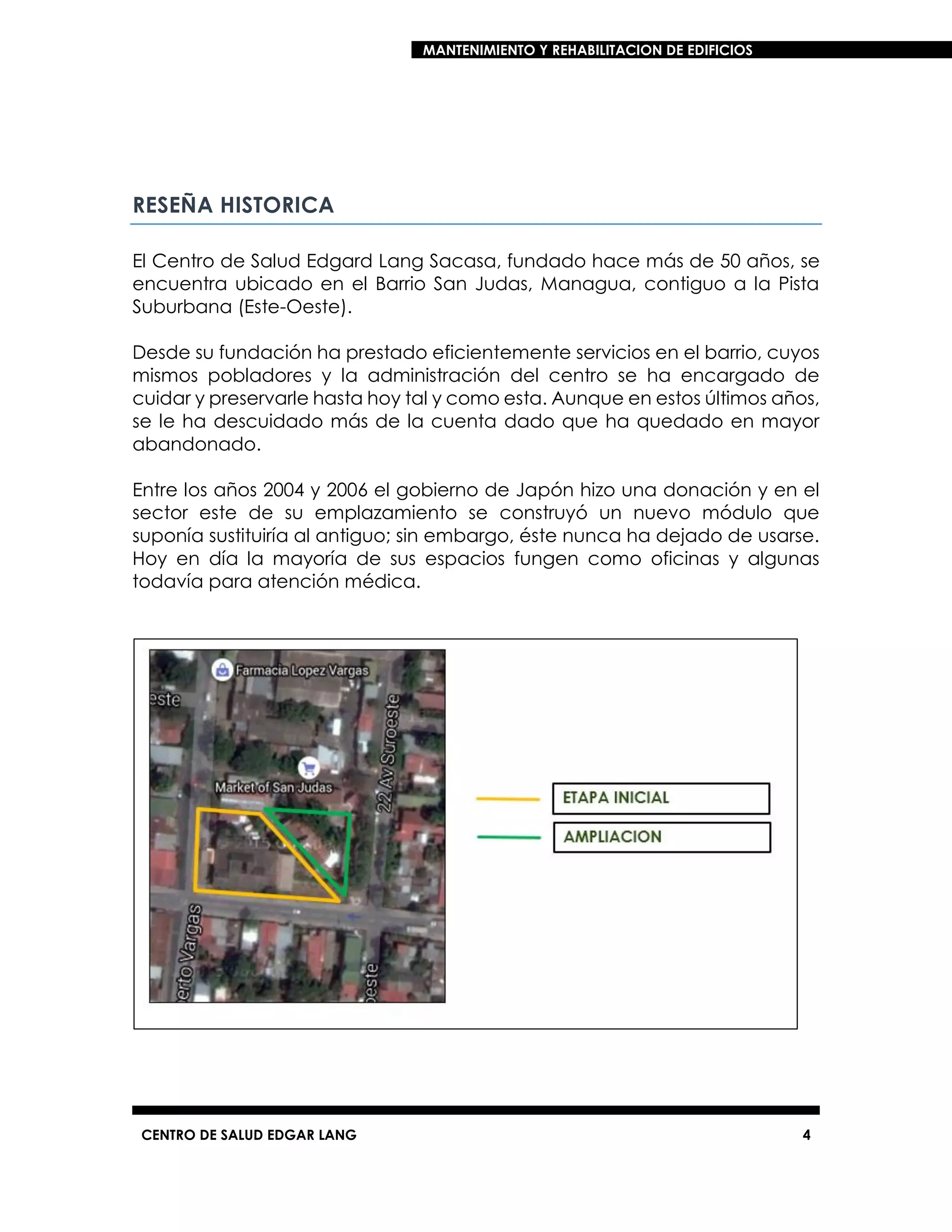 Identificacion de patologias, centro de salud edgar lang sacasa | PDF