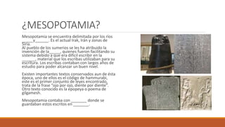 Identificacion visual en mesopotamia | PPTX