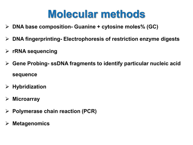 Identification of micro organisms | PPTX | Biological Sciences | Science