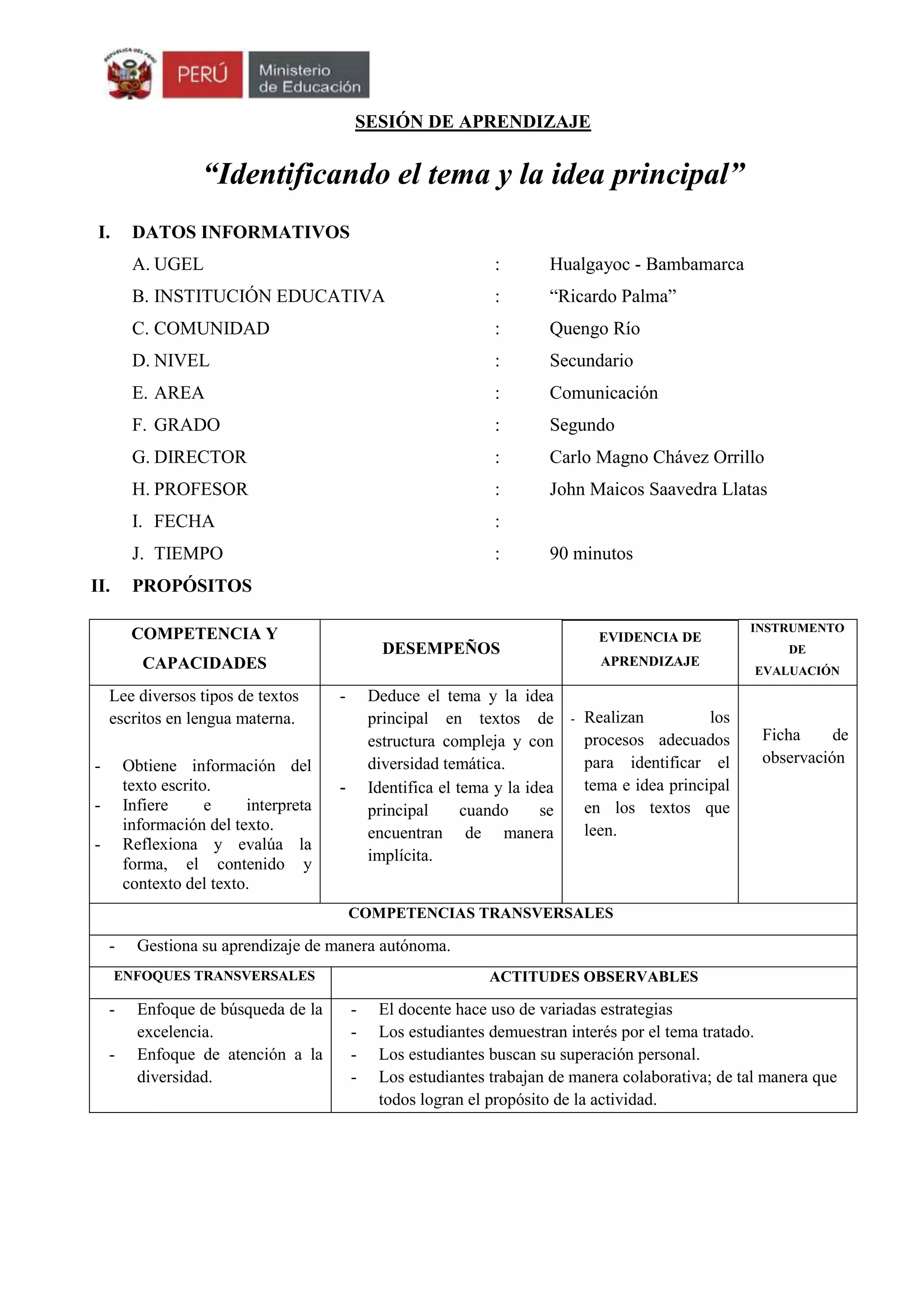 Identificando el tema e idea principal.docx