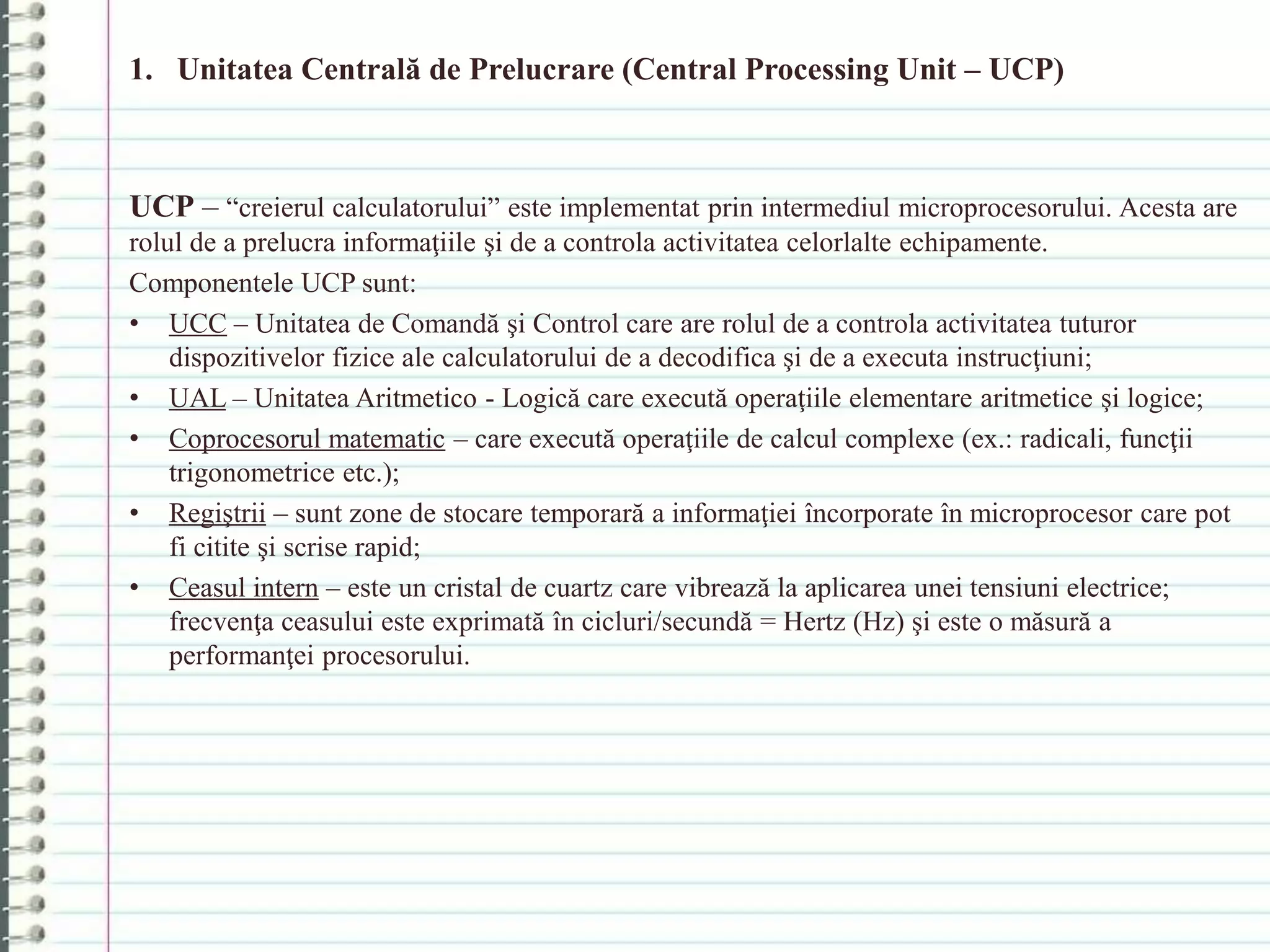 Identificarea componentelor hard şi soft ale unui calculator | PPTX