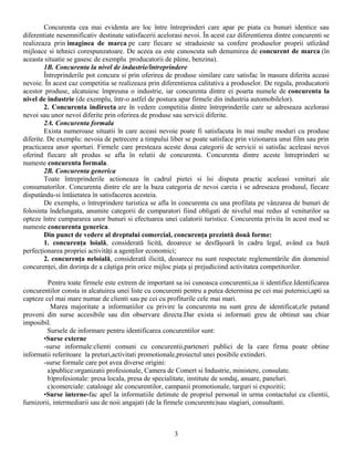 BUNEA DOREL Identificarea concurentilor | DOC