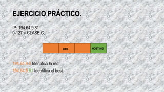 Identificar la red y el host | PPTX