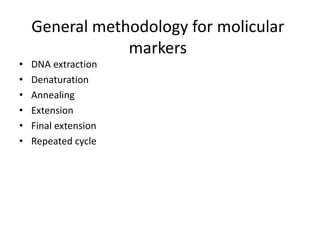 molecular and biochemical for veritial identification | PPTX