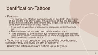 Identification-Scars and Tattoos.pptx