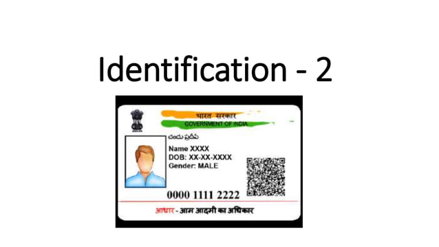 Identification - Age estimation | PPTX