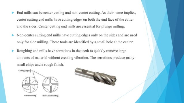 IDENTIFICATION AND APPLICATION OF CUTTING TOOLS FOR MILLING.pptx
