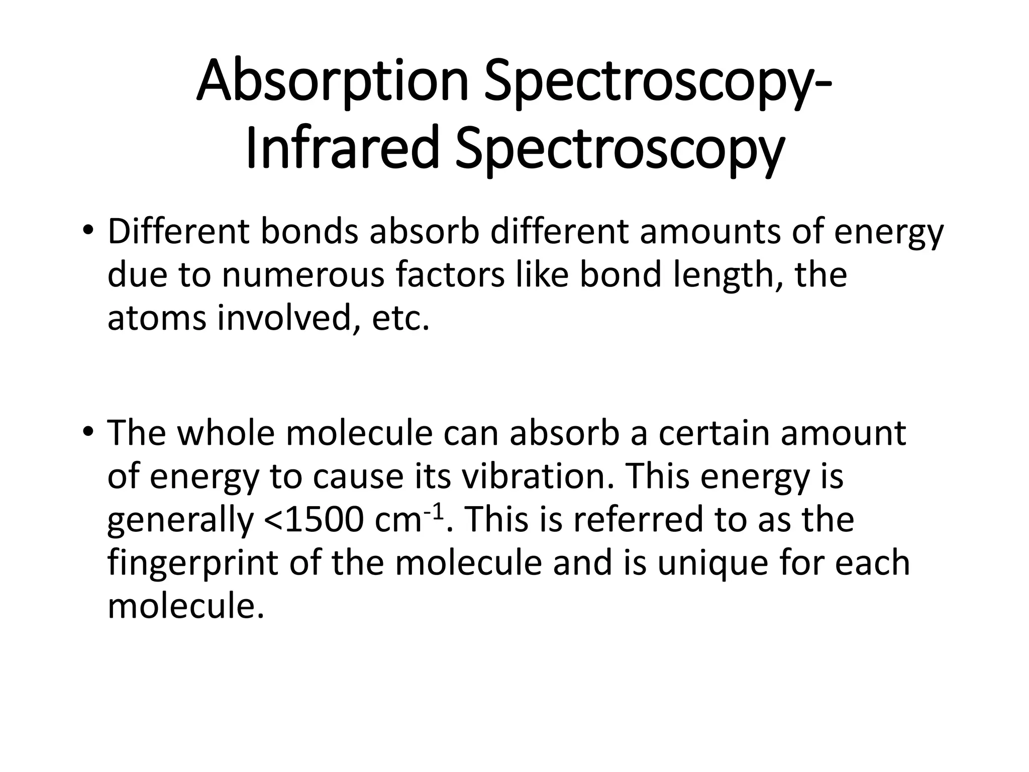 Identification and detection of molecules | PPTX