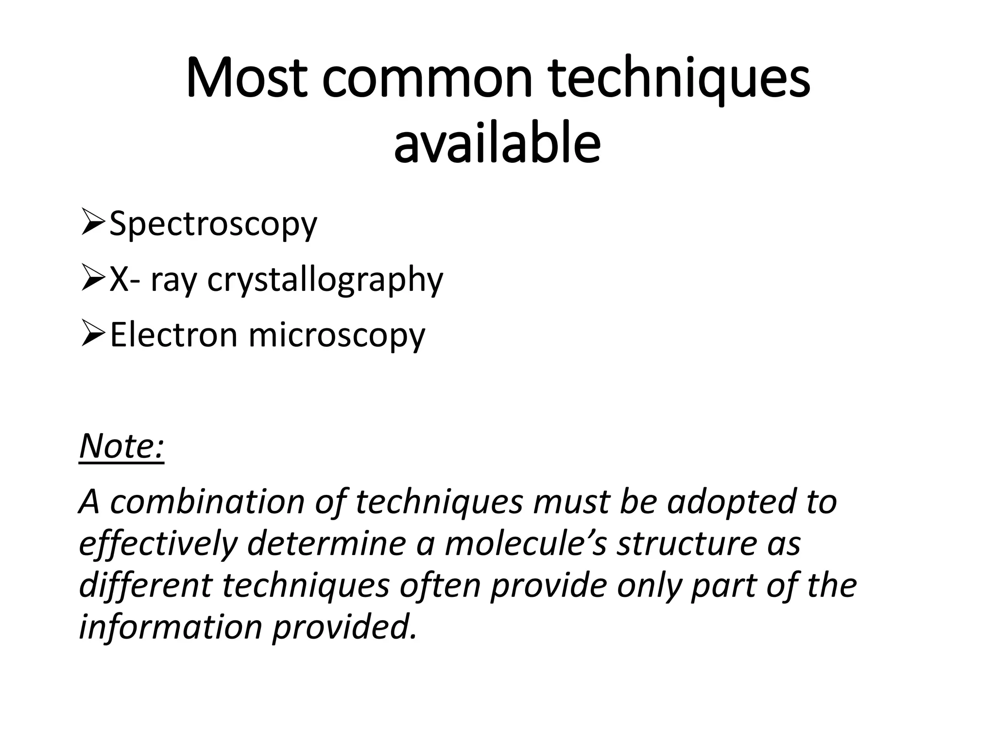 Identification and detection of molecules | PPTX
