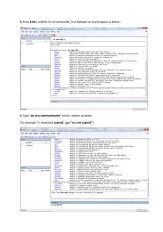 Identification and installation of user written commands stata | PDF