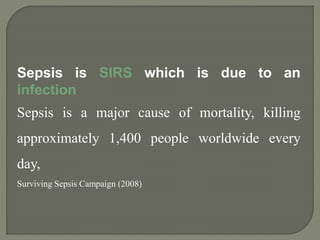 Identification and recognition of sepsis | PPTX