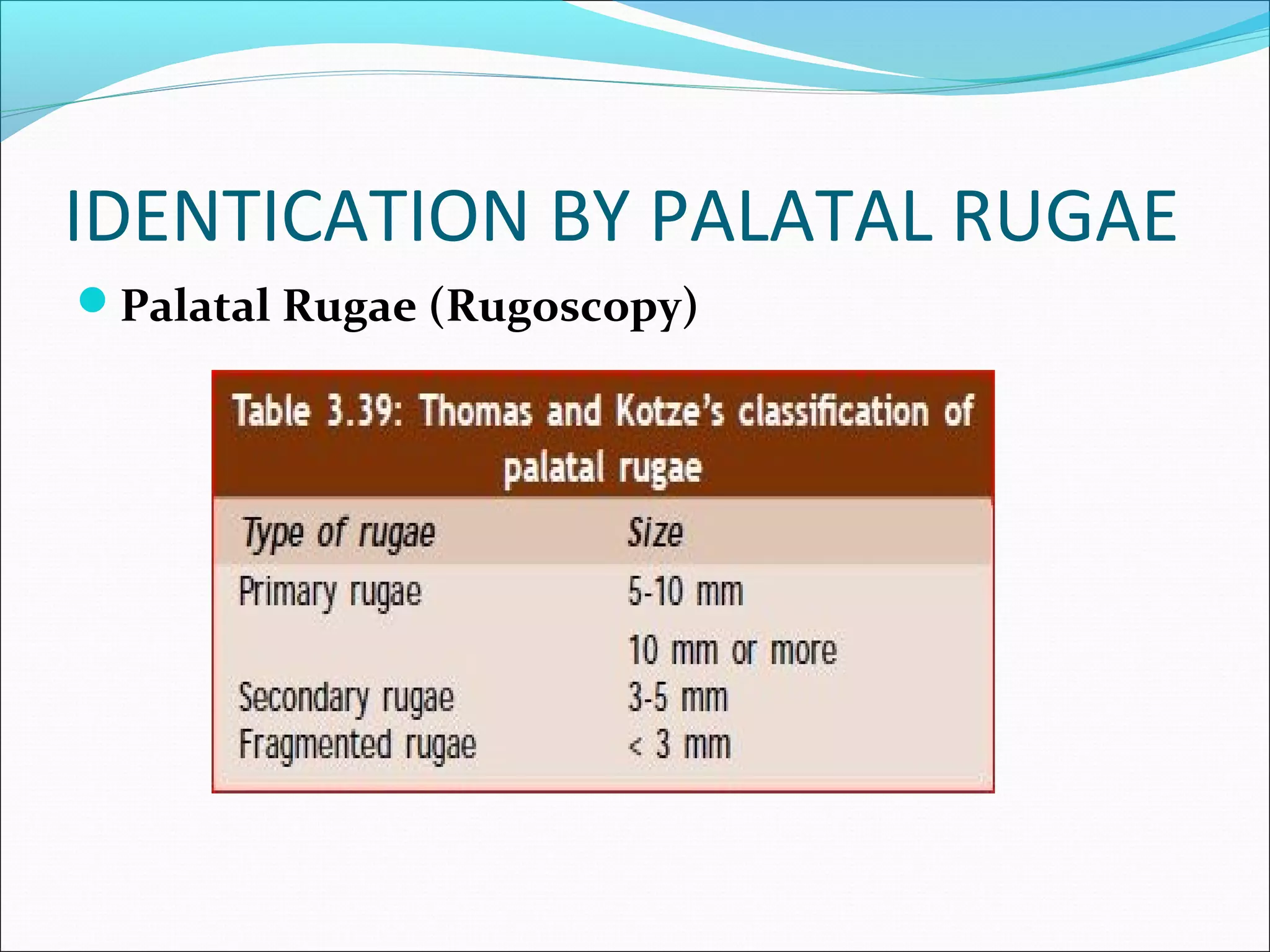 IDENTIFICATION BY SCARS, TATOO MARKS, FINGER PRINT, FOOT PRINTS , SHOE ...
