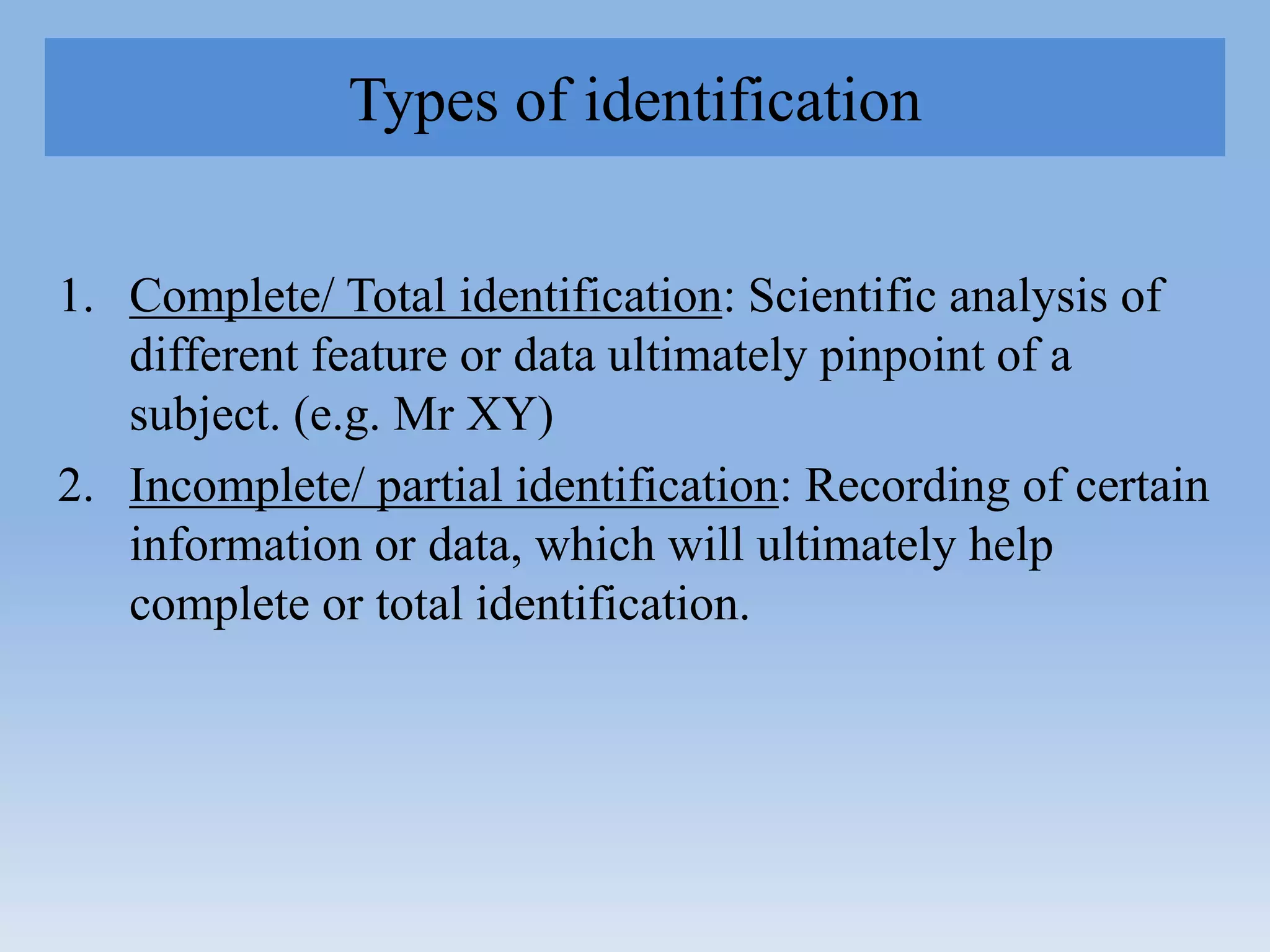 Identification, Forensic Radiology & Odontology | PDF