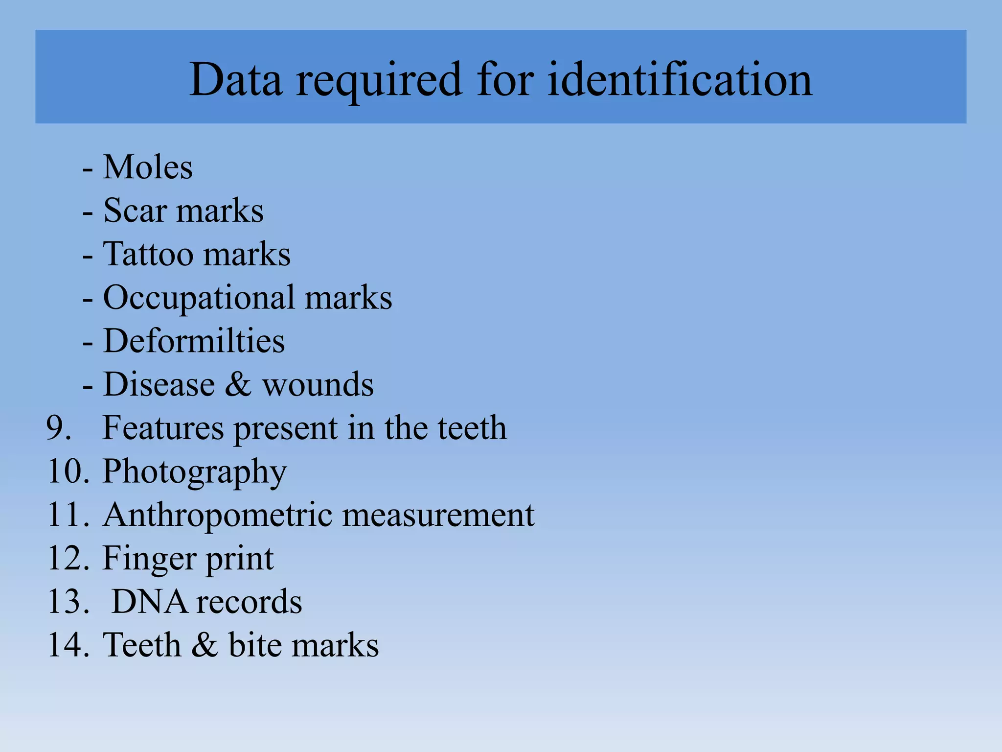 Identification, Forensic Radiology & Odontology | PDF