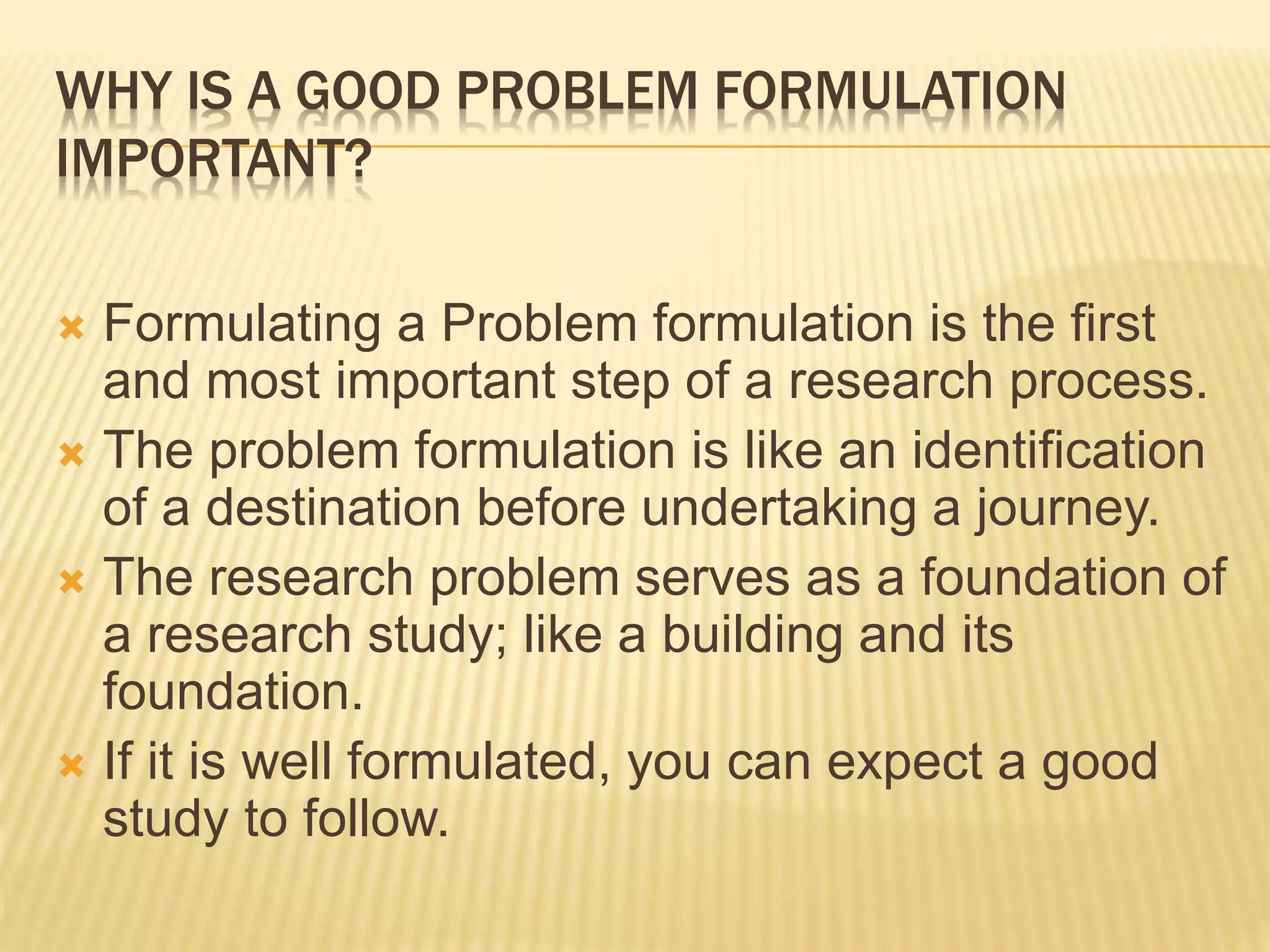 Identification & formulation of problem | PPTX