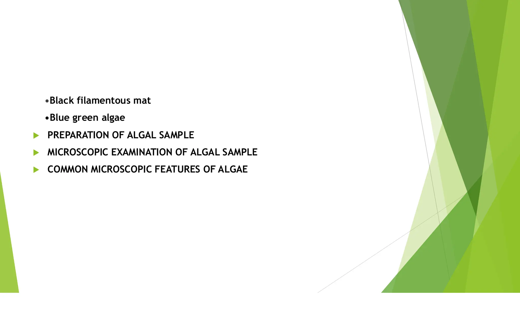 identification methods of algae .Microalgal technology | PDF