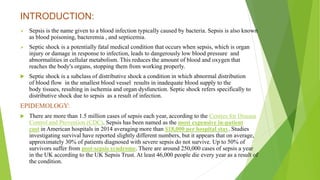 Identification,monitoring and evaluation of sepsis and septic shock ...