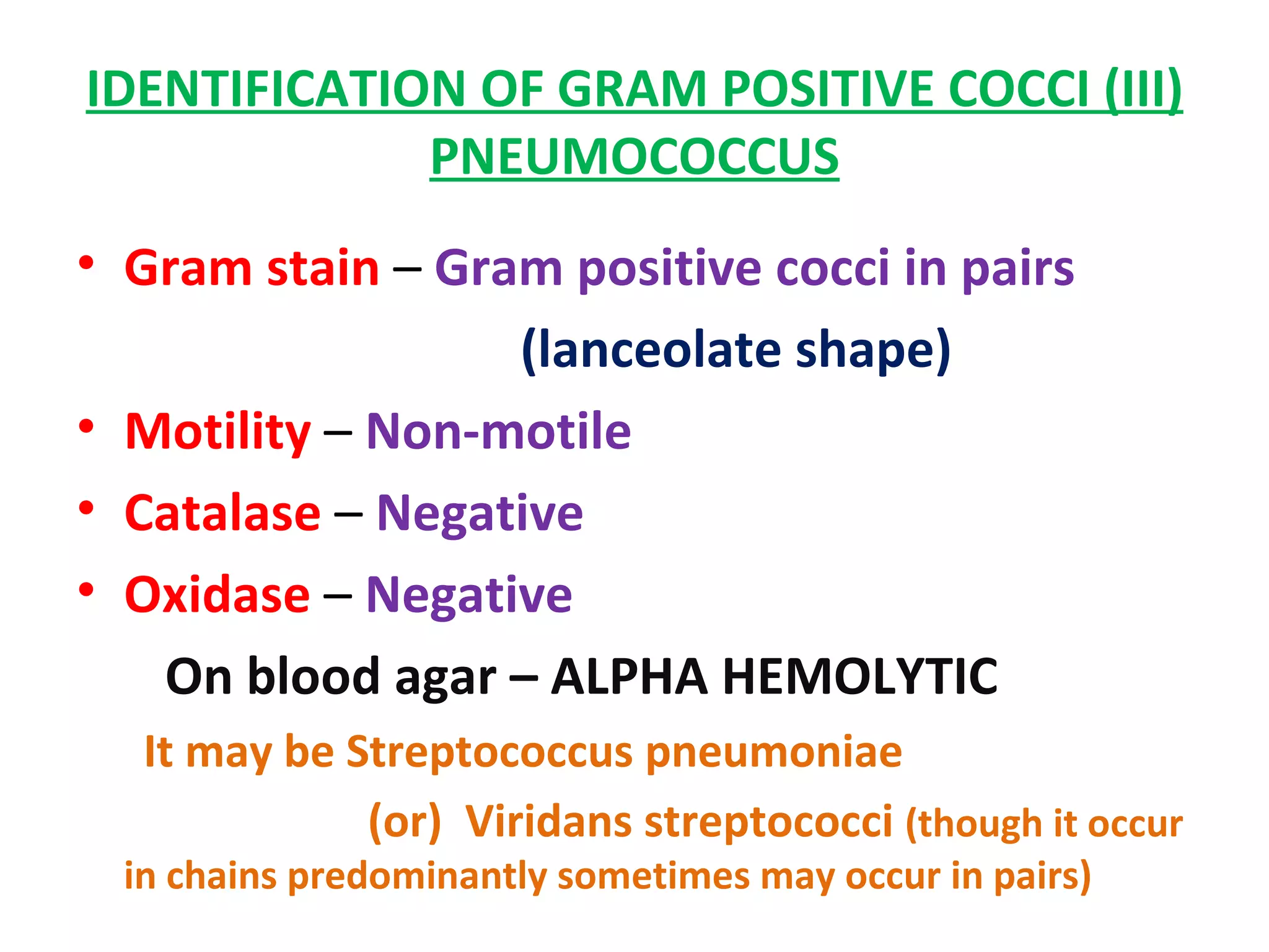 Identification of bacteria, Bacterial identification, Lab ...