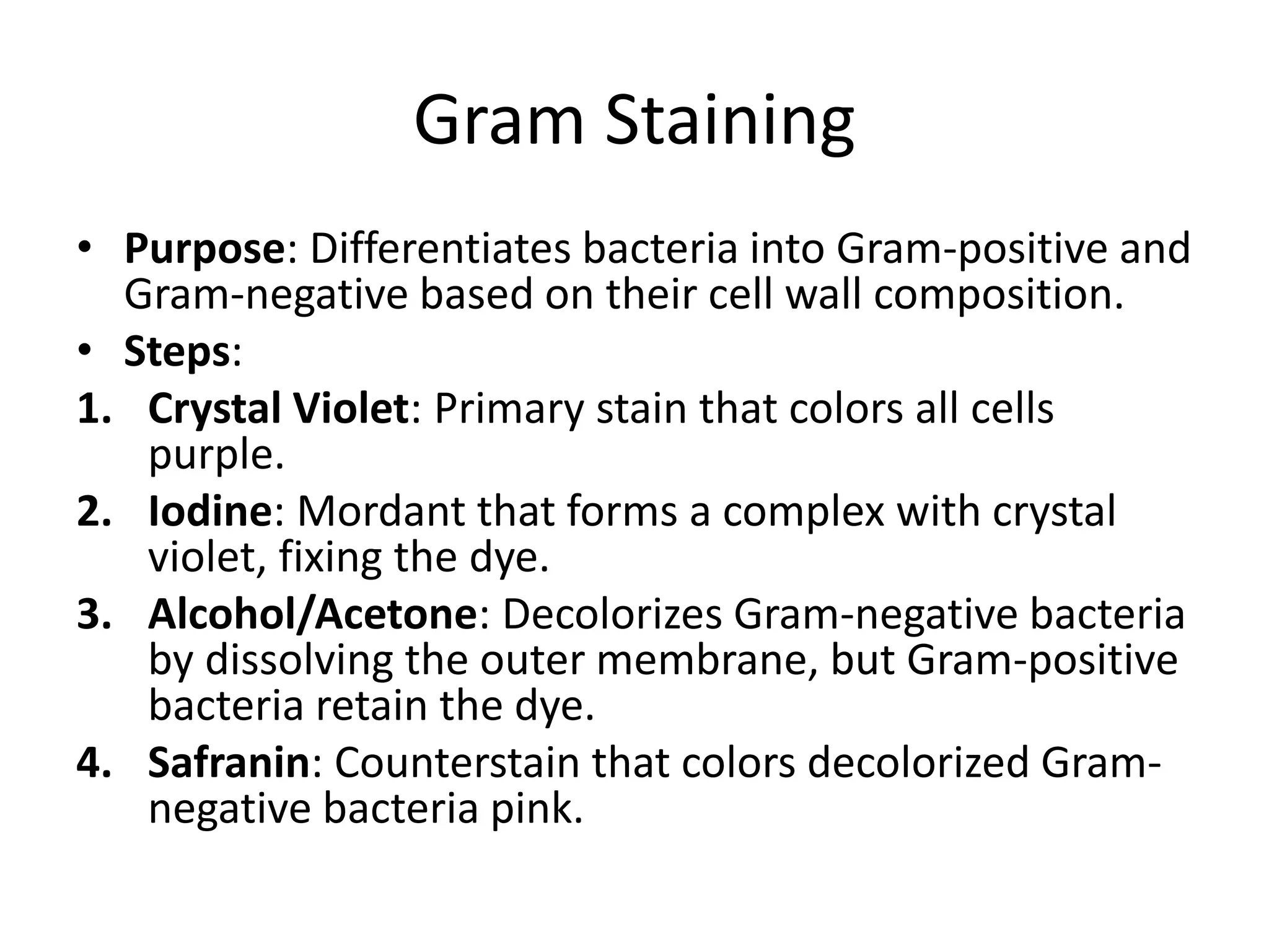 Identification of bacteria using staining techniques | PPTX