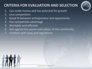 Identification of Business Opportunity | PPTX