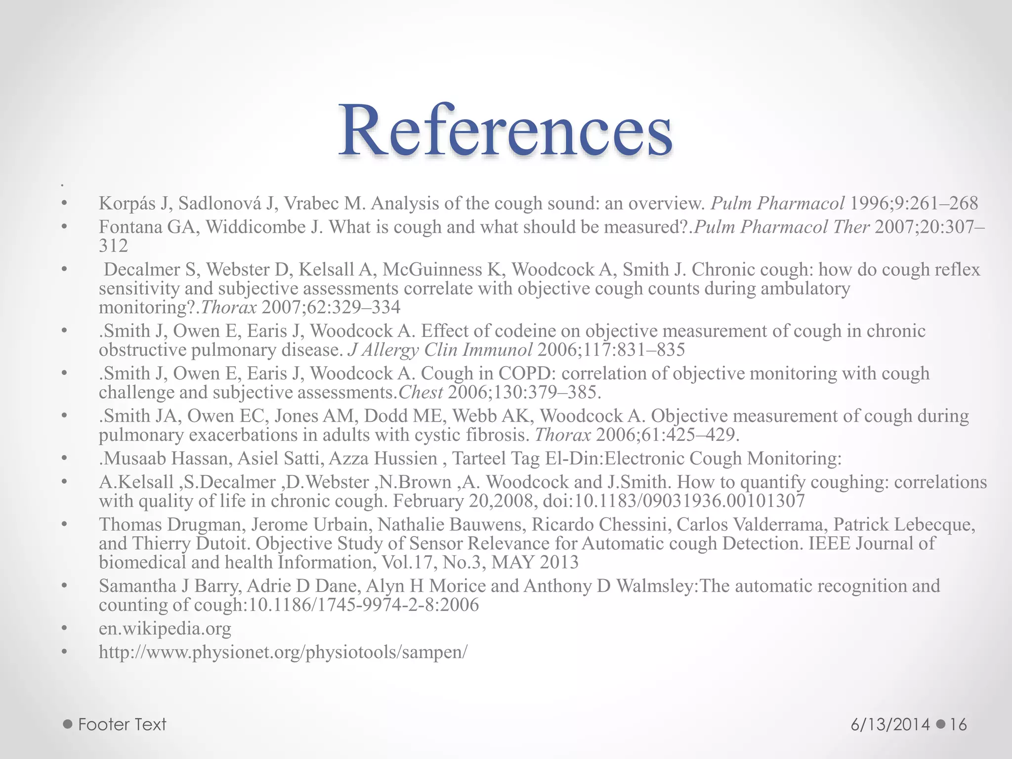 Identification of cough and speech ppt | PPTX | Digital Audio ...