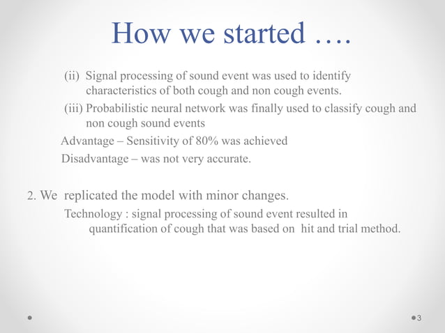 Identification of cough and speech ppt | PPT