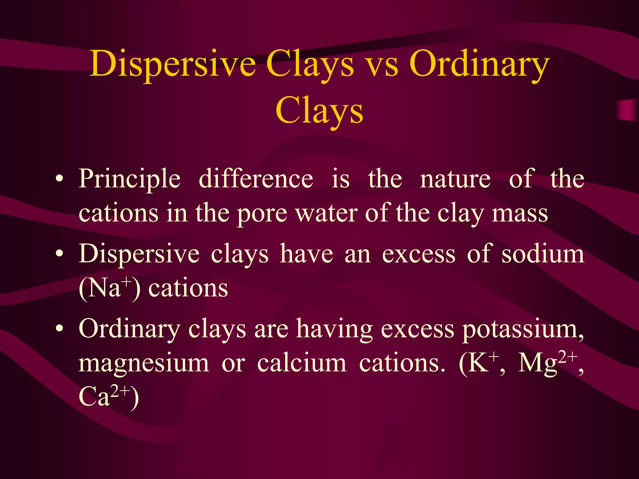 Identification of dispersive soils | PPTX