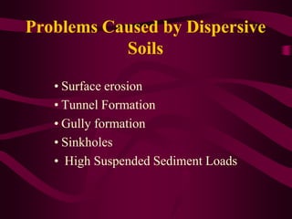 Identification of dispersive soils | PPTX
