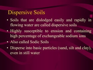 Identification of dispersive soils | PPTX