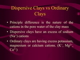 Identification of dispersive soils | PPTX