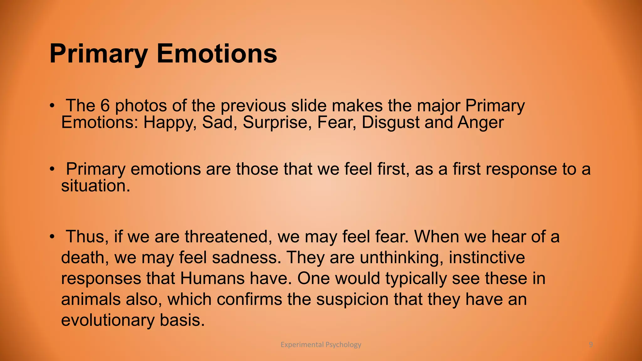 Identification of emotions | PPTX