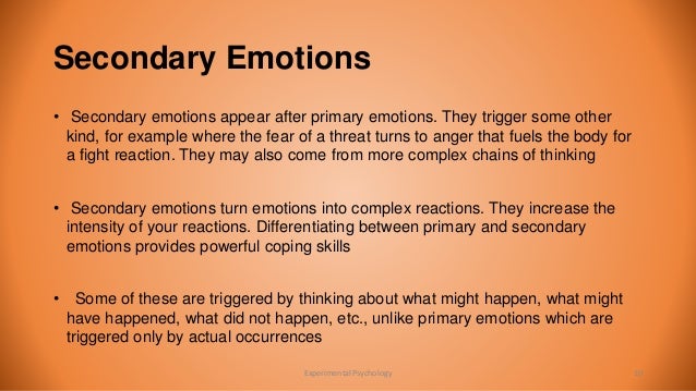 Secondary Emotions