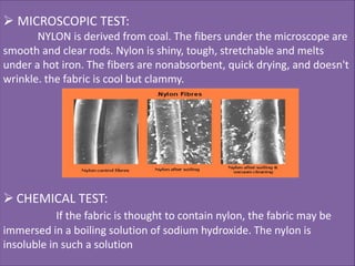 Identification of fibers | PPTX