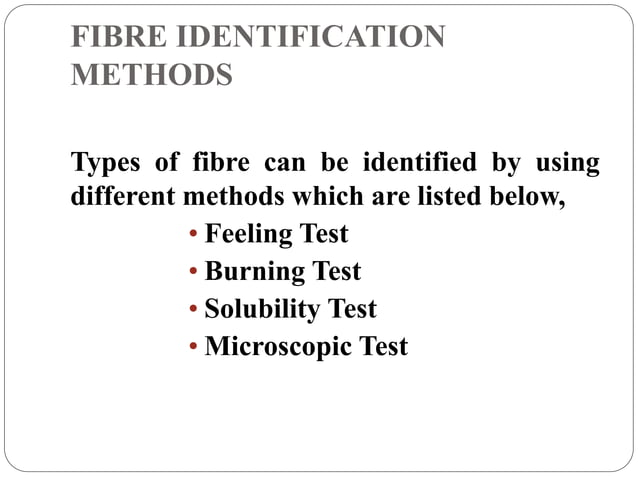 IDENTIFICATION OF FIBRES.ppt | Needlework | Arts and Crafts