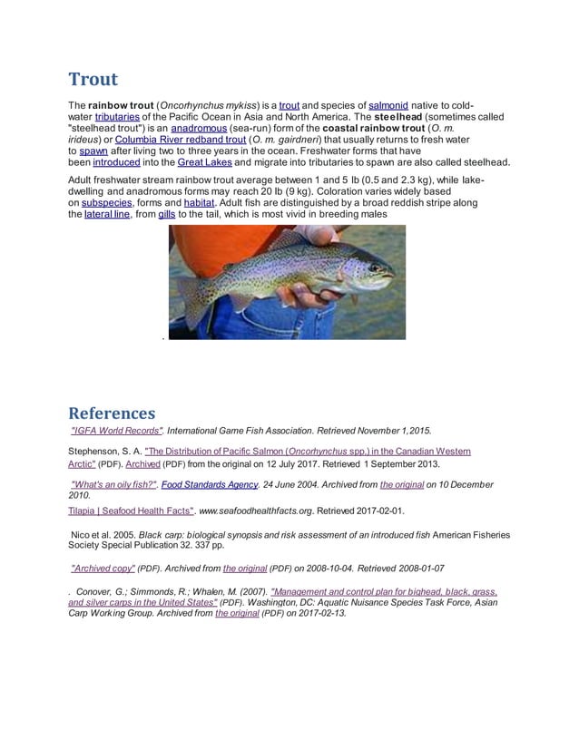 Identification of fishes | DOCX