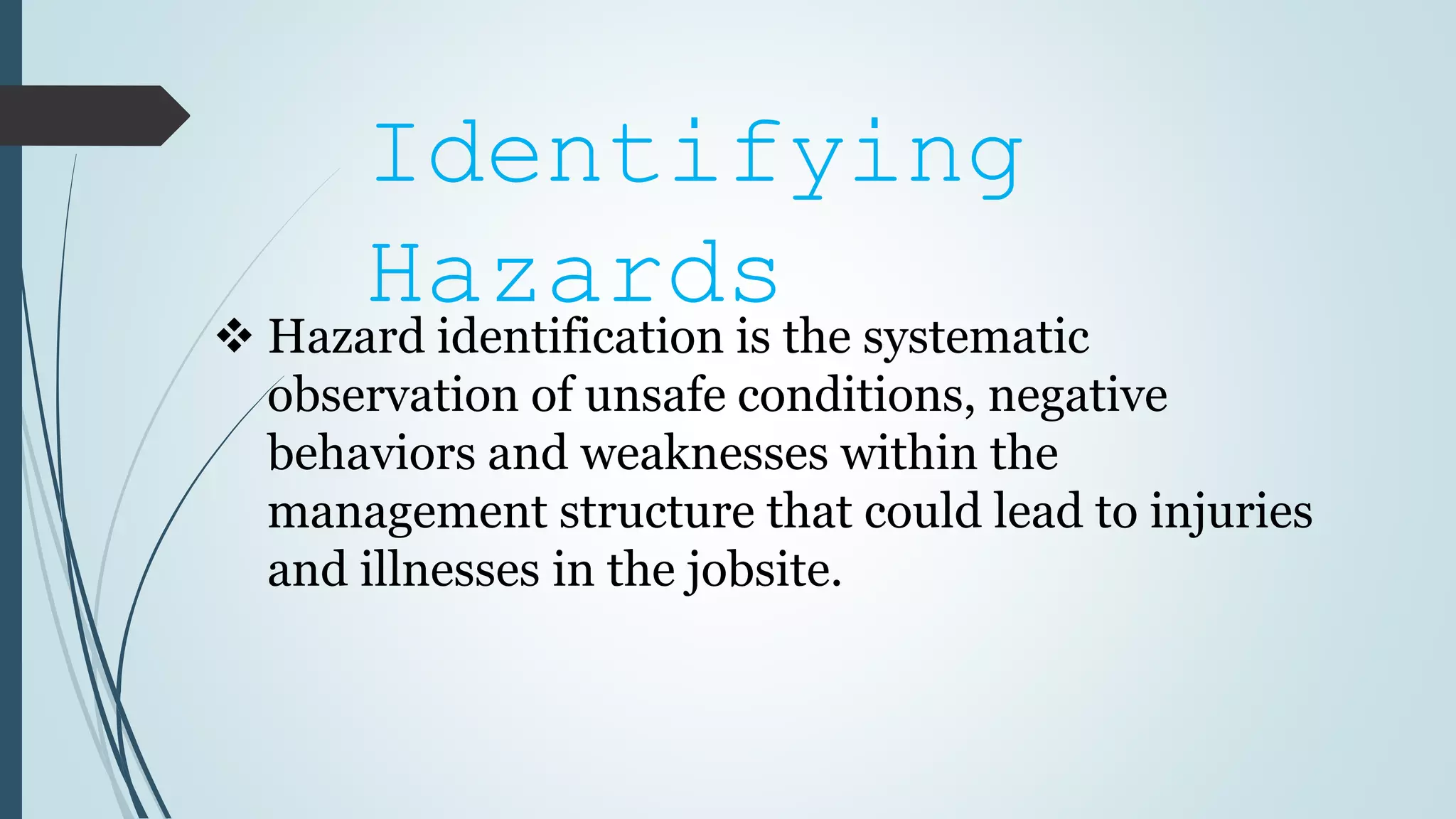 Identification of hazard industry and risk assessment | PPTX