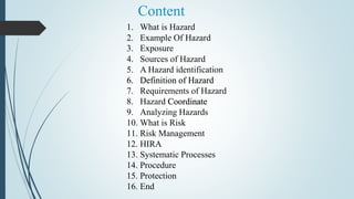 Identification of hazard industry and risk assessment | PPTX