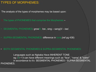 Identification Of Morphemes | PPTX
