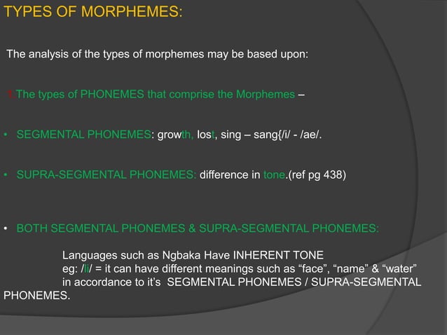 Identification Of Morphemes | PPTX