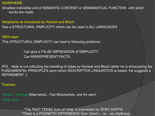 Identification Of Morphemes | PPTX